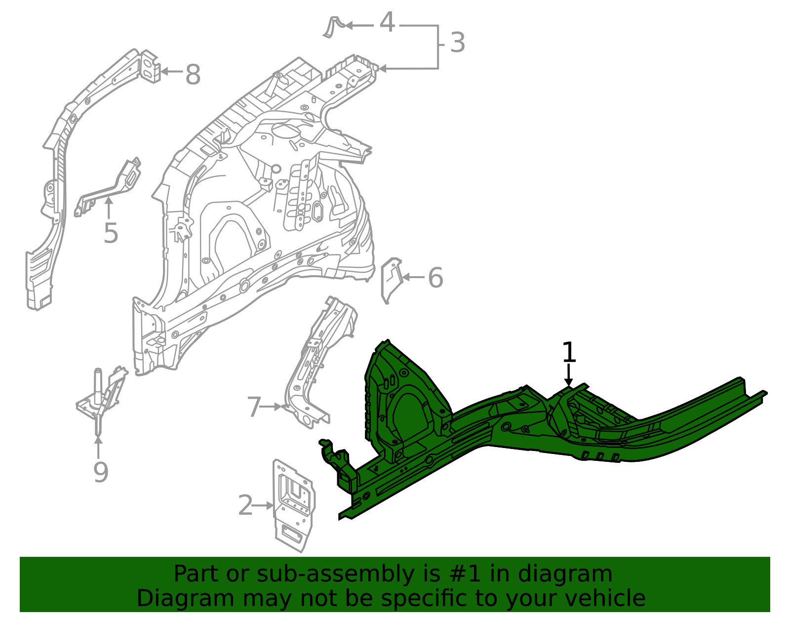 Frame Side Member - Structural Chassis Support | AutoNation Parts