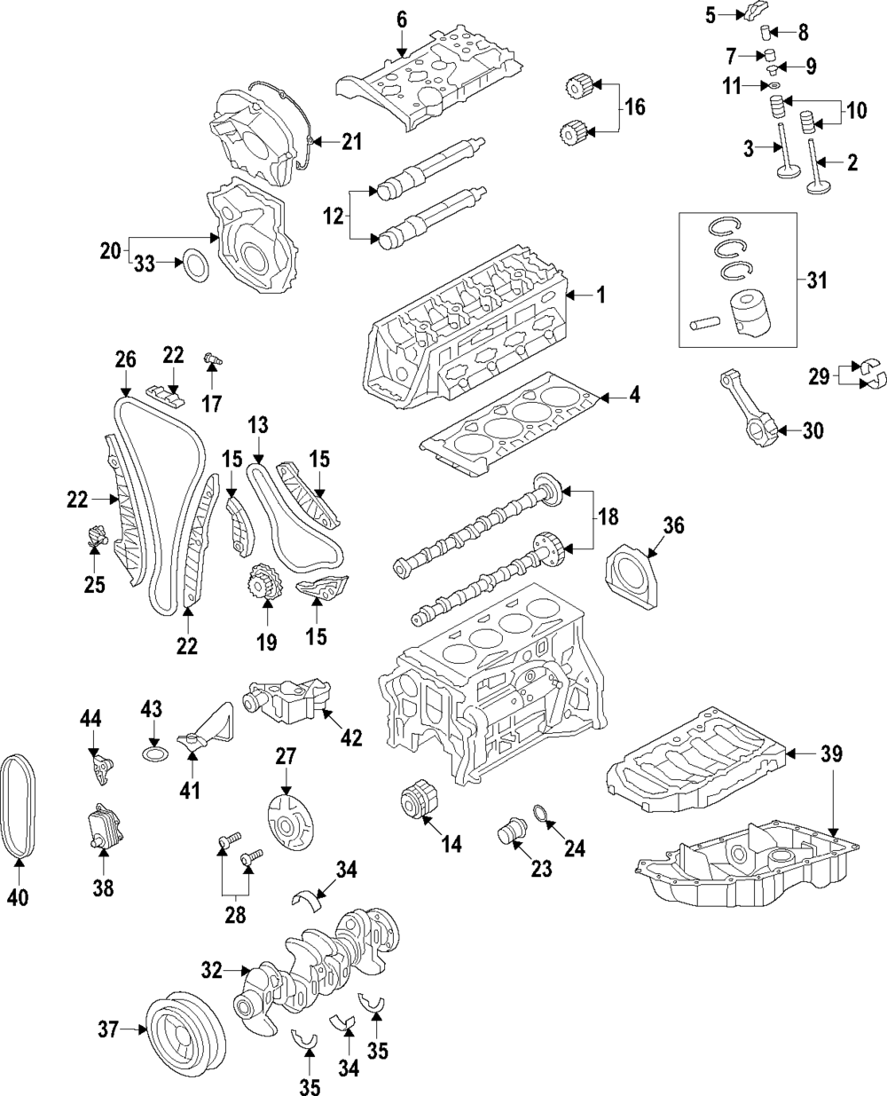 2016-2024 Audi Intermediate Shaft 06H-103-559-B | Audi USA Parts