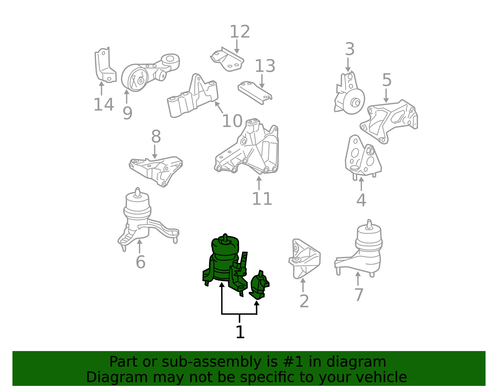 2007-2010 Toyota Sienna Front Mount 12360-0P050 | MotorMotor