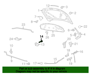 WHT-000-425 - Lock & Switch Bolt 2009-2025 Volkswagen | Wolfsburg Parts ...