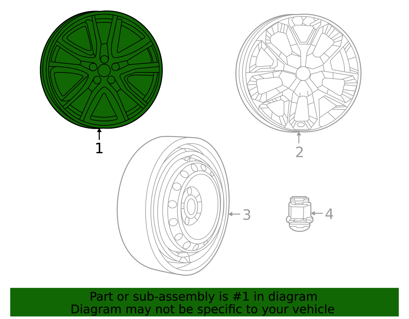 2021-2024 Chrysler Wheel, Alloy 6TR03WASAA | Mopar Parts Canada