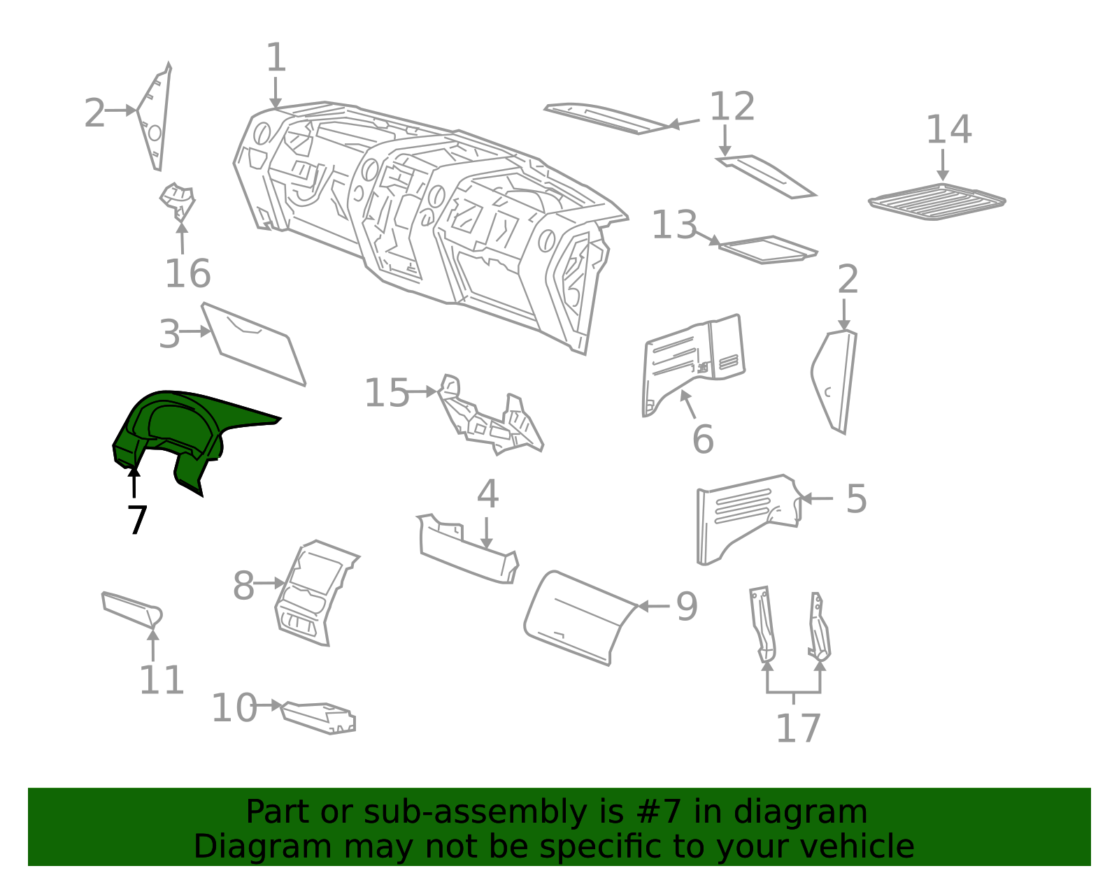Genuine OEM Ford Part - Instrument Cluster Bezel 4L3Z-15044D70-AAA ...