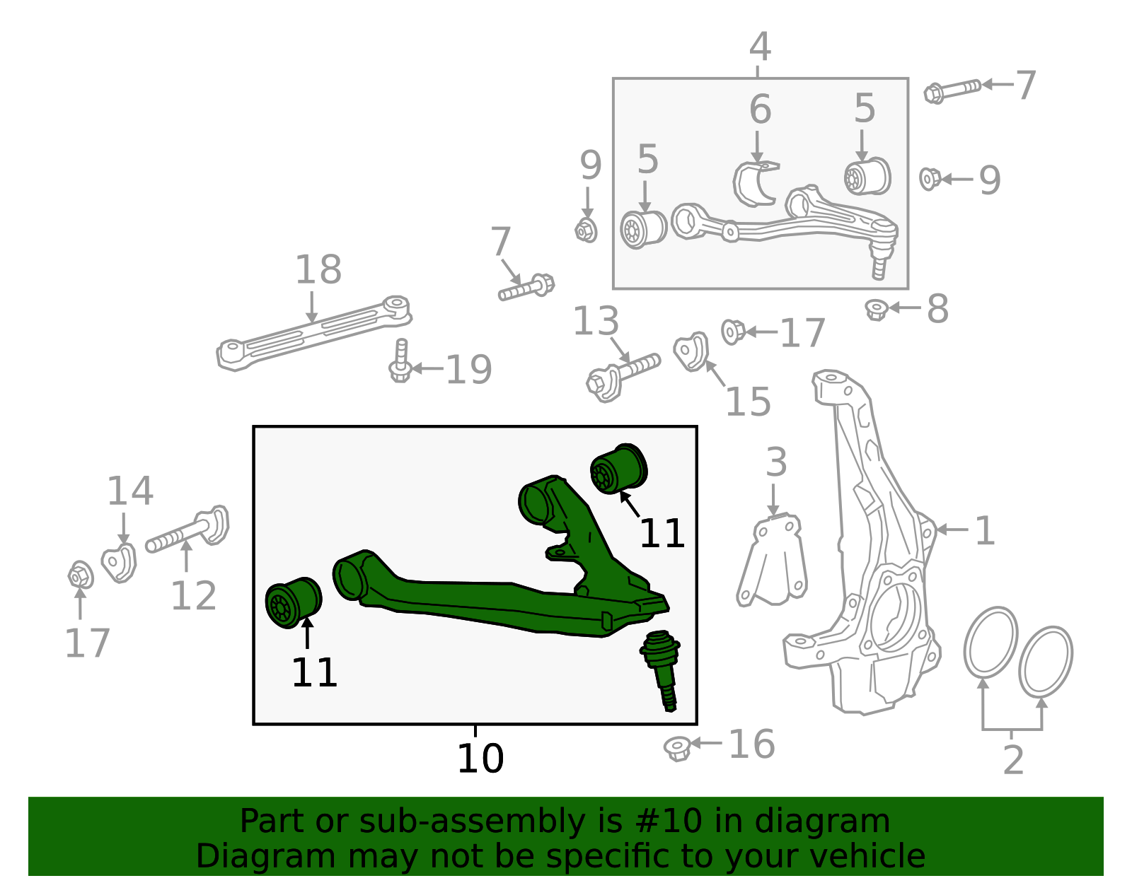 85662940 - 2019-2025 GM - Front Driver Side Lower Control Arm ...