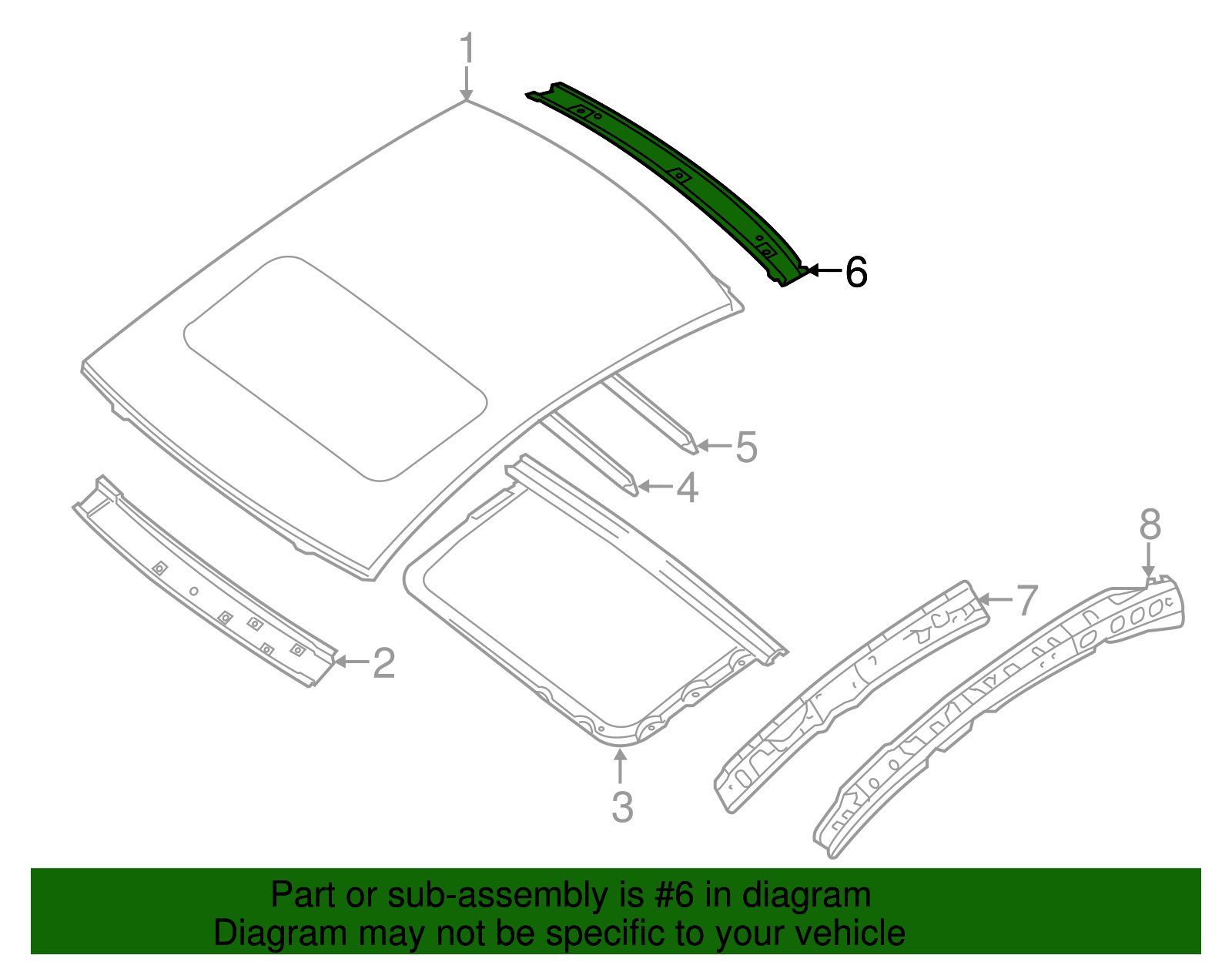 2013-2019 Nissan Sentra Rear Header G3231-3SGMA | Bill Kay Nissan Parts