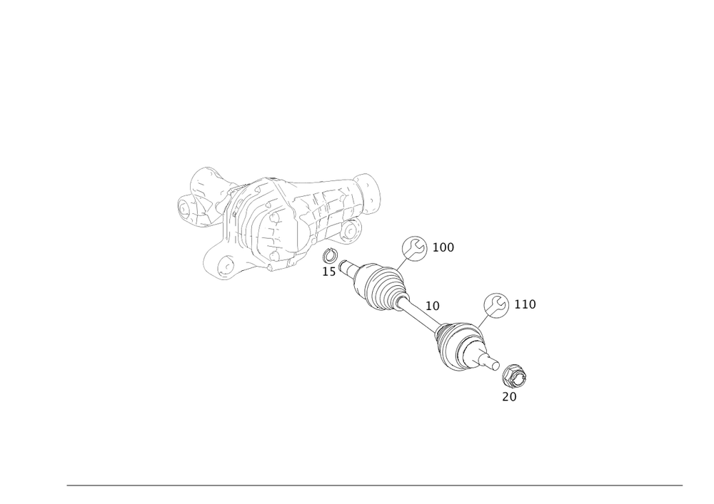 Drive Shaft - Part #164-330-08-01 | Mercedes Parts Center