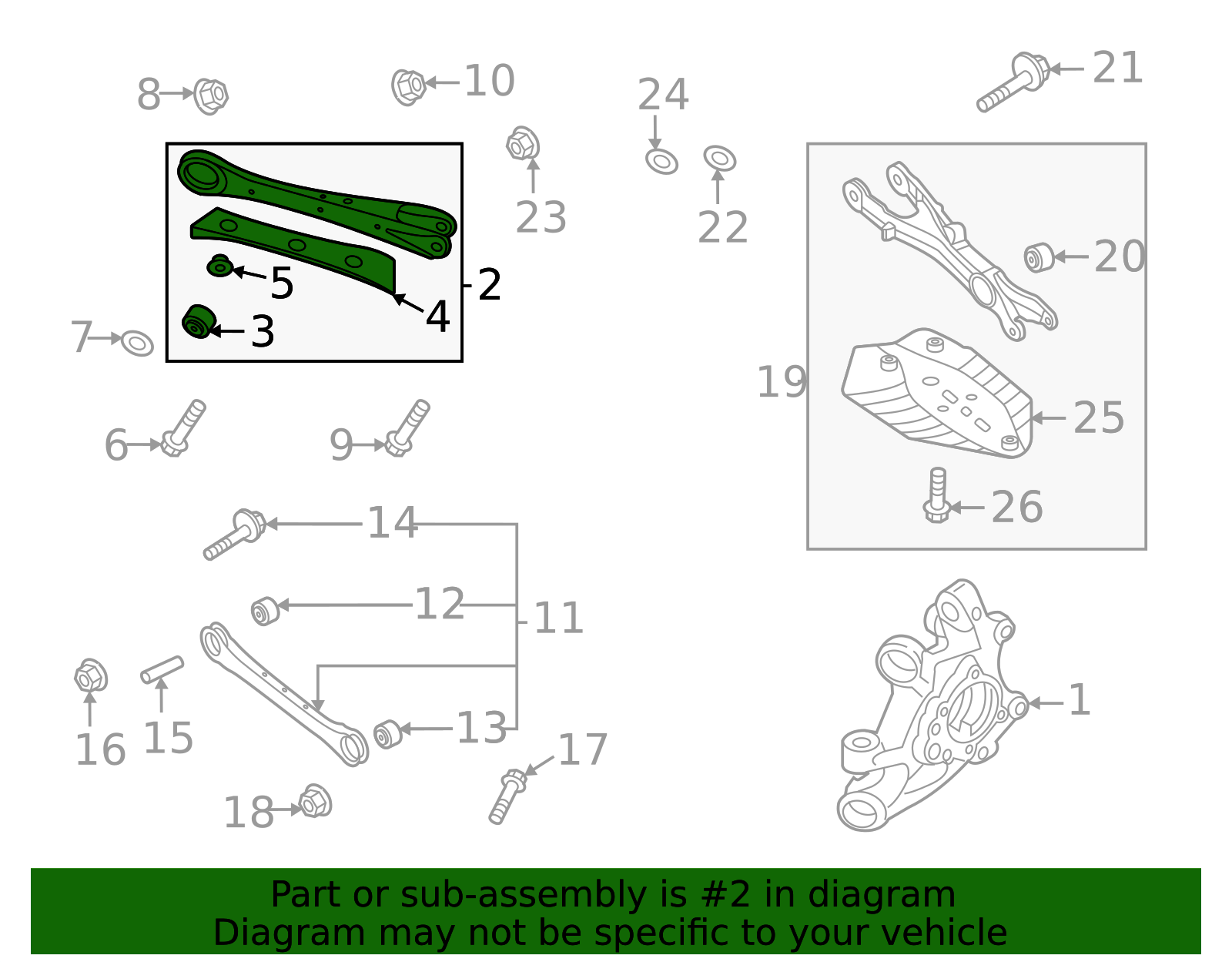 Hyundai - 55270-T1000 - Trailing Arm - 2021-2025 Genesis | OEM Hyundai ...