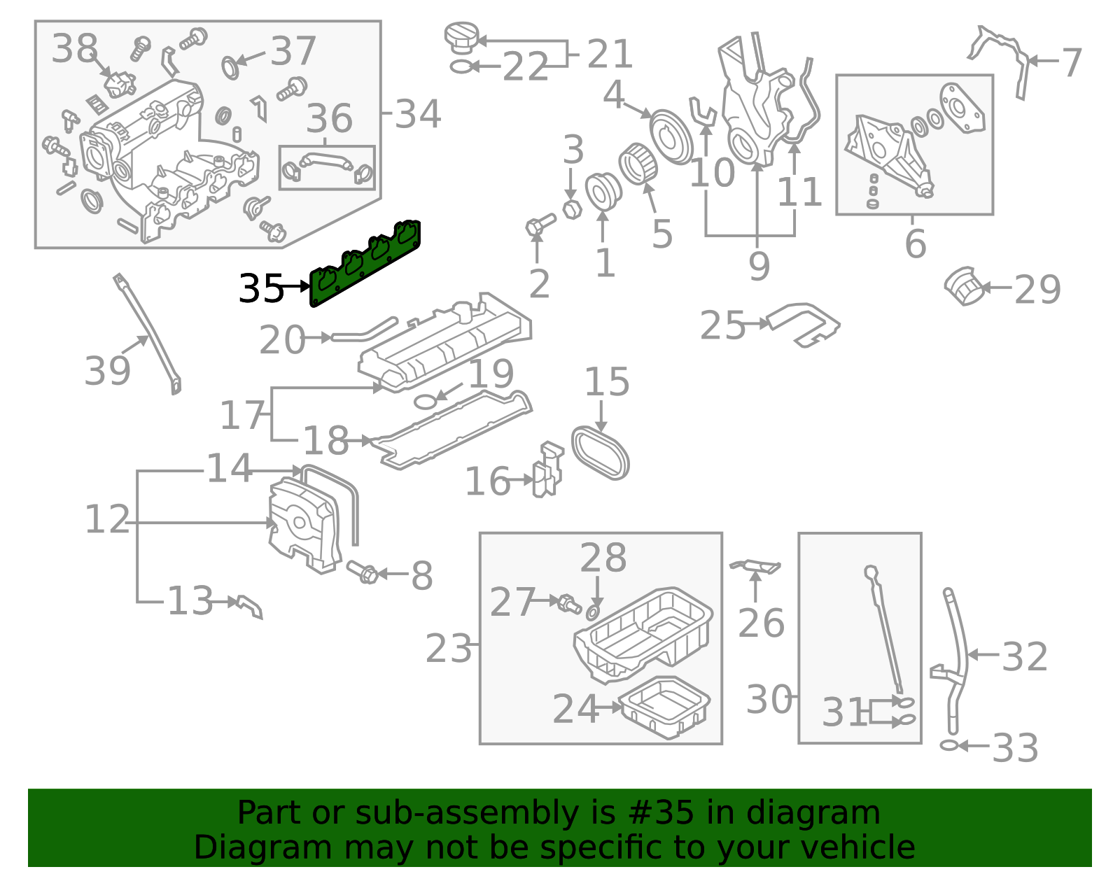 28411-23600 - High-Quality Engine Intake Manifold Gasket for 2001-2012 ...