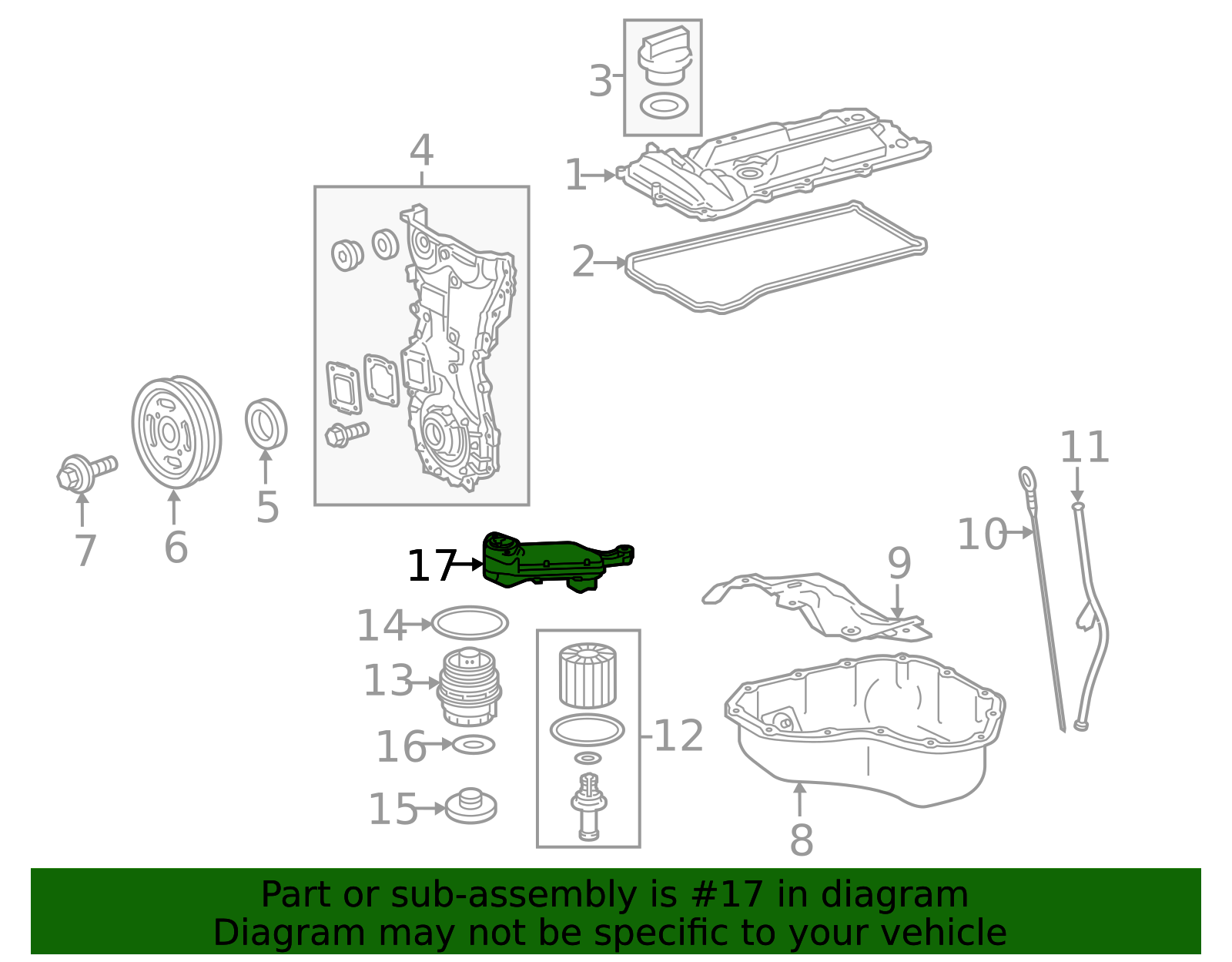 Engine Oil Pump Pickup Tube And Screen 15104-0V050 | Toyota OEM Parts ...