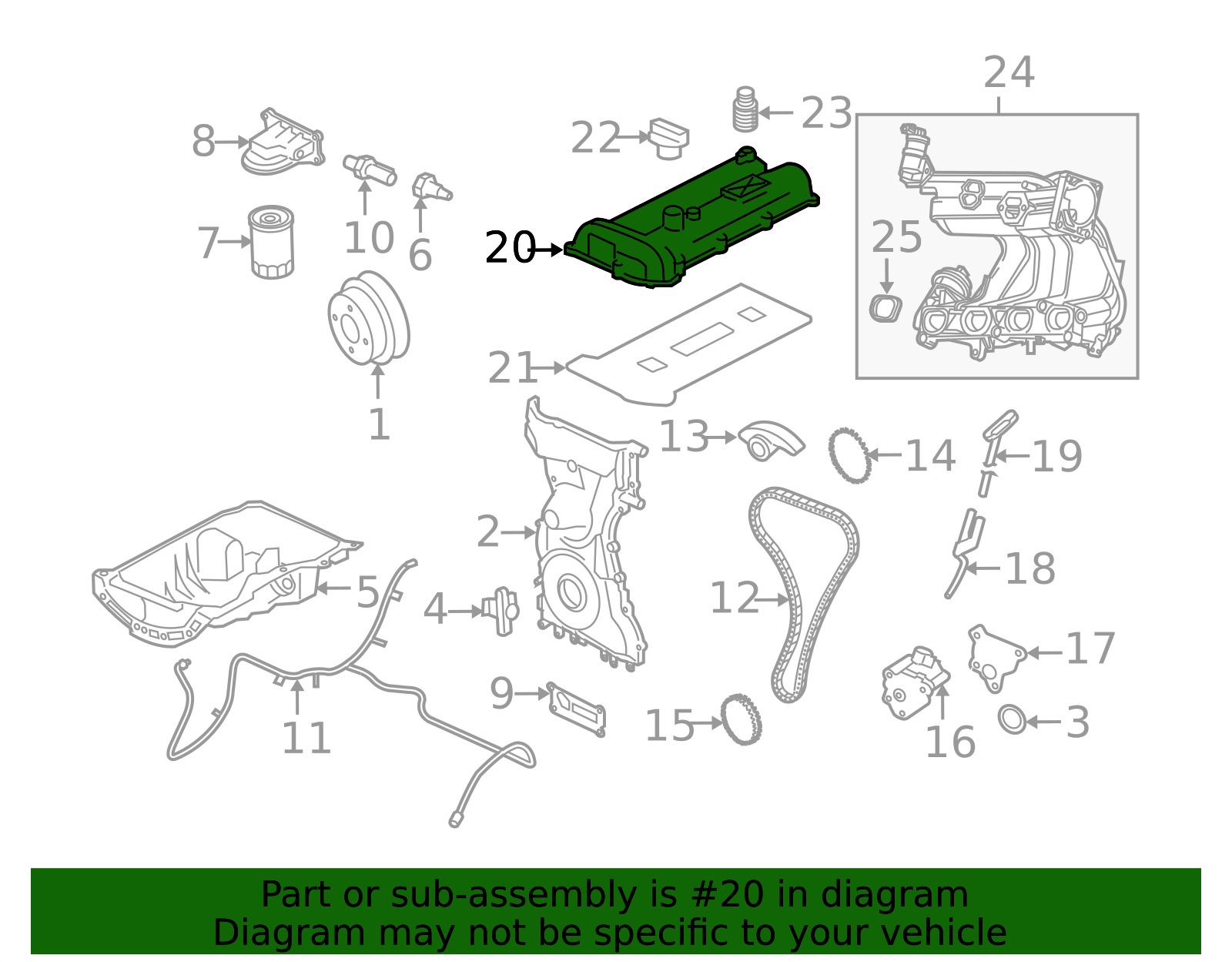 4l5z6582da - Ford Valve Cover 2001-2011 Ford | Performance Auto Parts