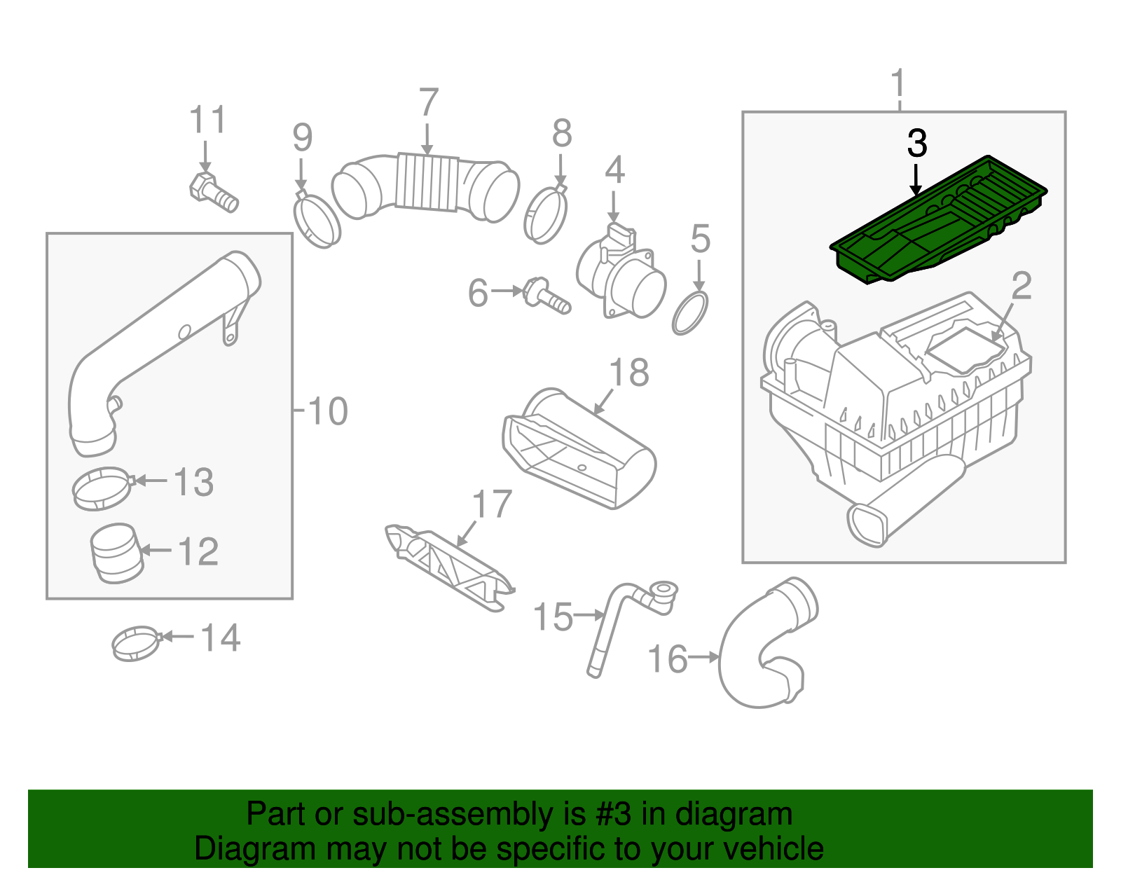 3C0-129-668 - Grille 2009-2018 Audi | Audi OEM Parts