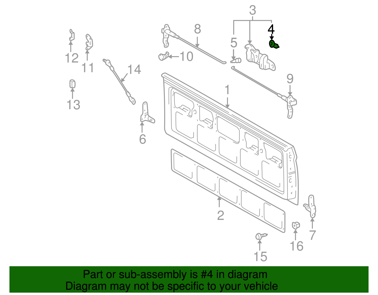 1991-2009 Toyota Snap 69759-20110 | OEM Parts Online
