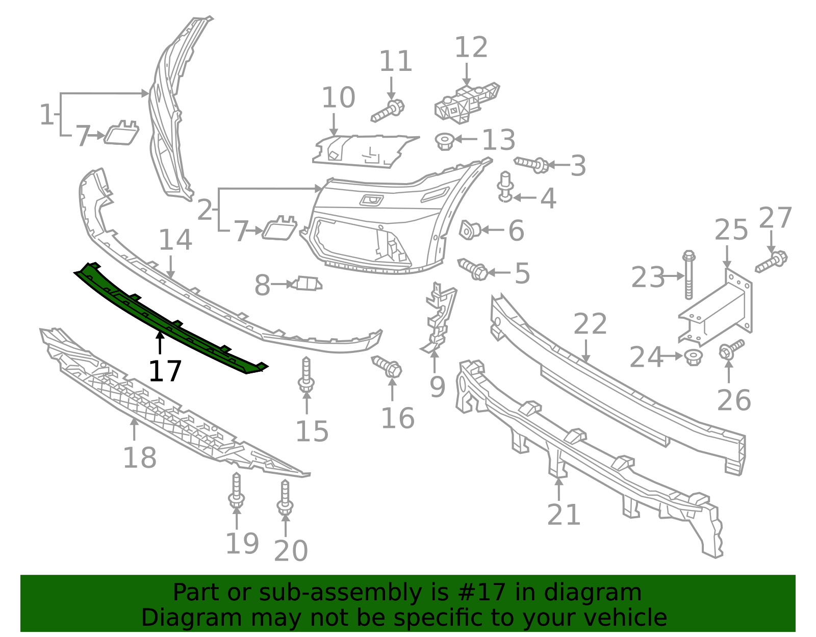 80A-807-531-TB2 - 2018-2020 Audi - Bumper Guard 2018-2020 Audi ...