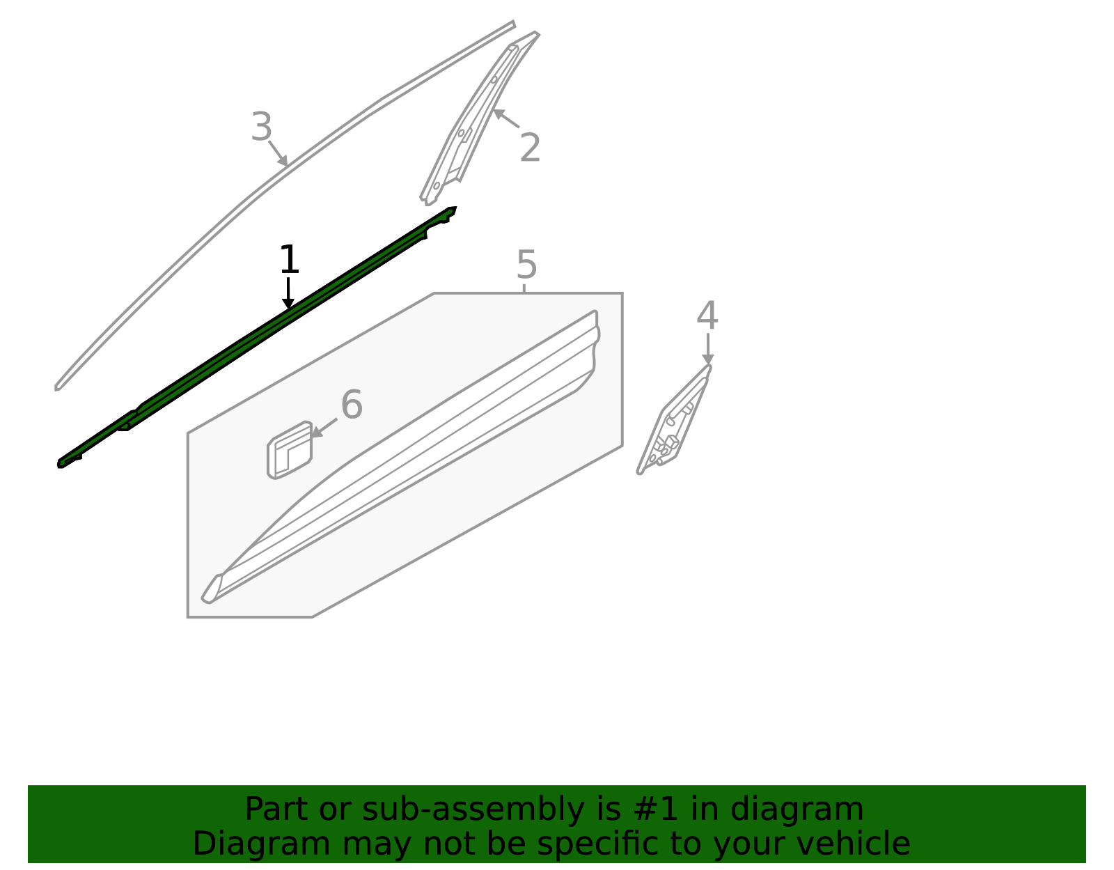82220-P1110 - Belt Molding 2023-2025 Kia Sportage | Kia.Parts Store