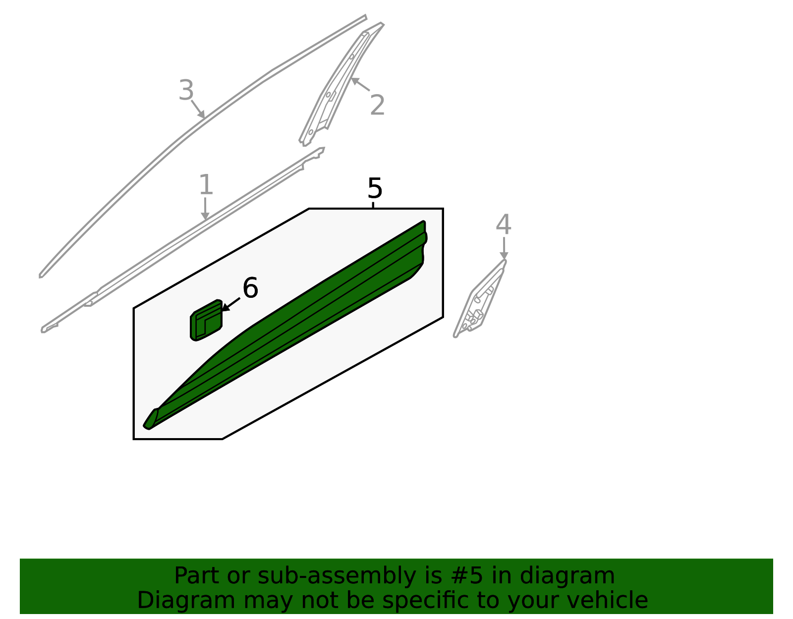 87721-P1100 - Body Side Molding 2023 Kia Sportage | Kia.Parts Store
