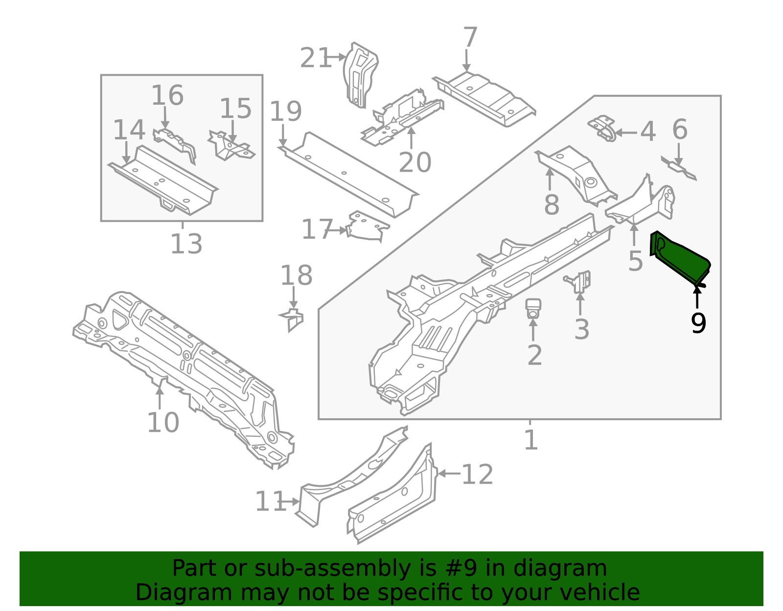 2014-2023 Ford Transit Connect Rear Body Reinforcement KV6Z-61102A34-A ...