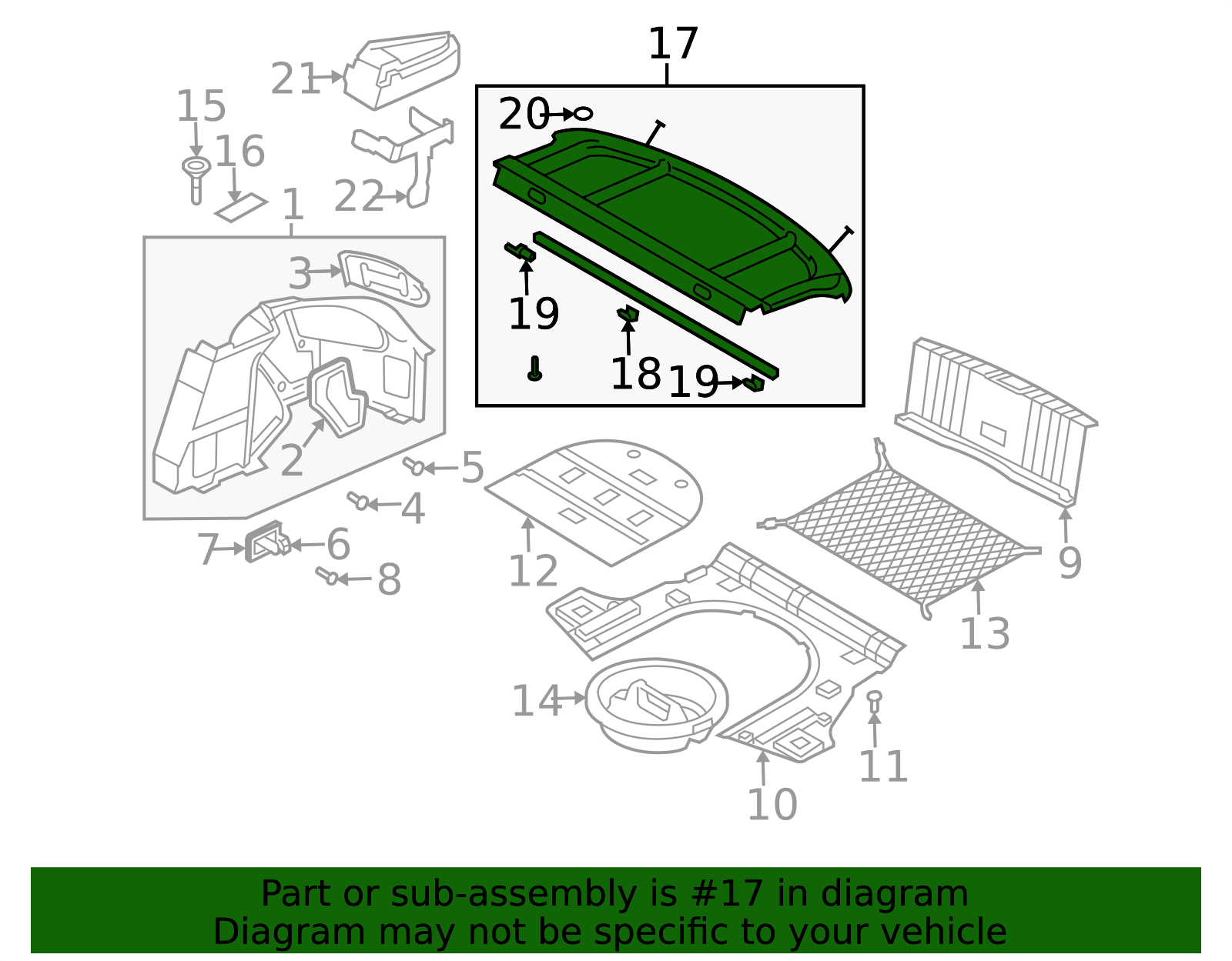 85930-2C000-LK - Pkg Tray Trim - 2005-2008 Hyundai Tiburon | World OEM ...