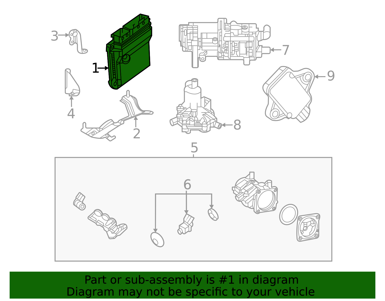 2024-2025 Toyota Mirai Ecm 898A1-62070 | Toyota Parts Center
