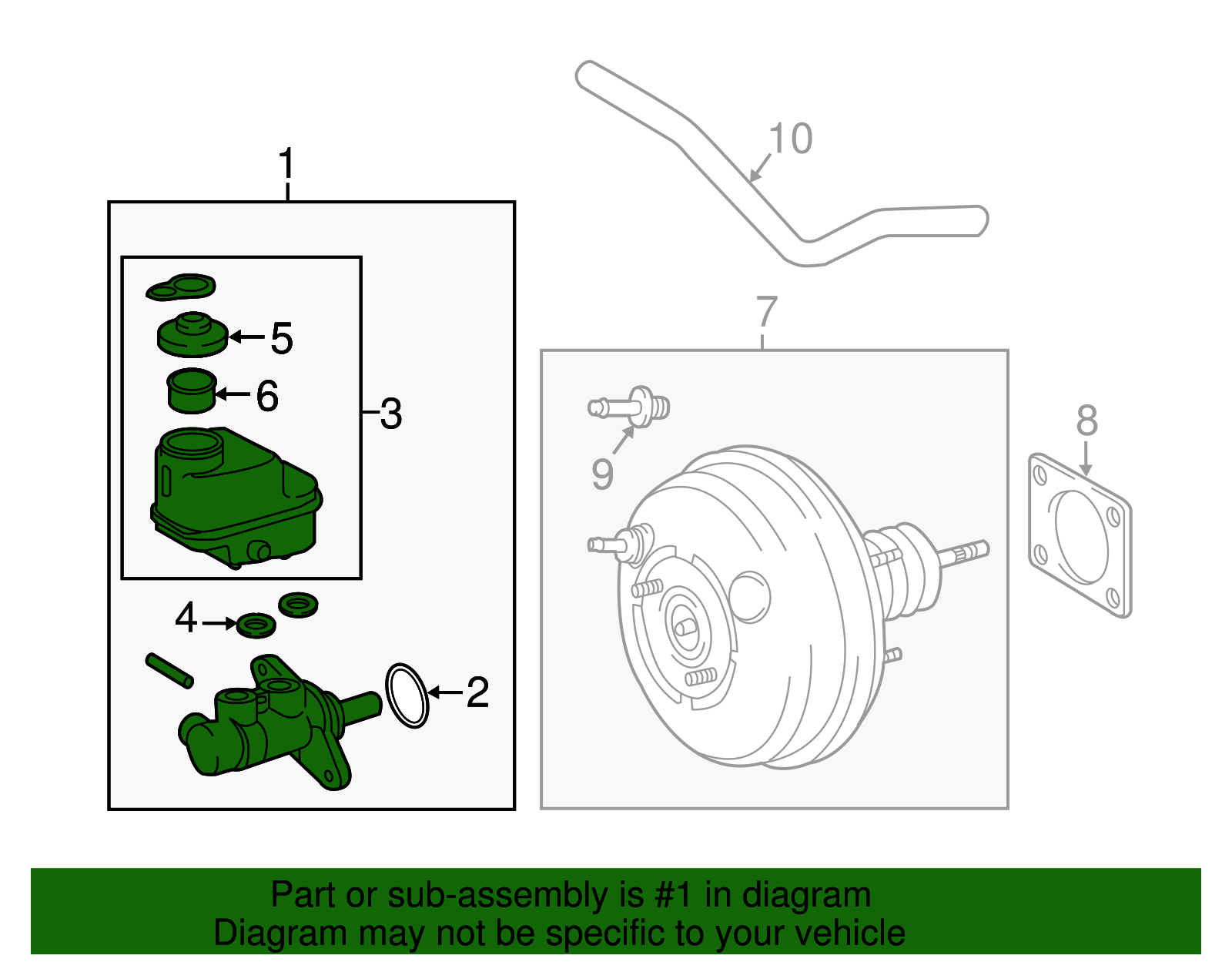 2009-2023 Toyota Tacoma Master Cylinder 47201-04180 | OEM Parts Online