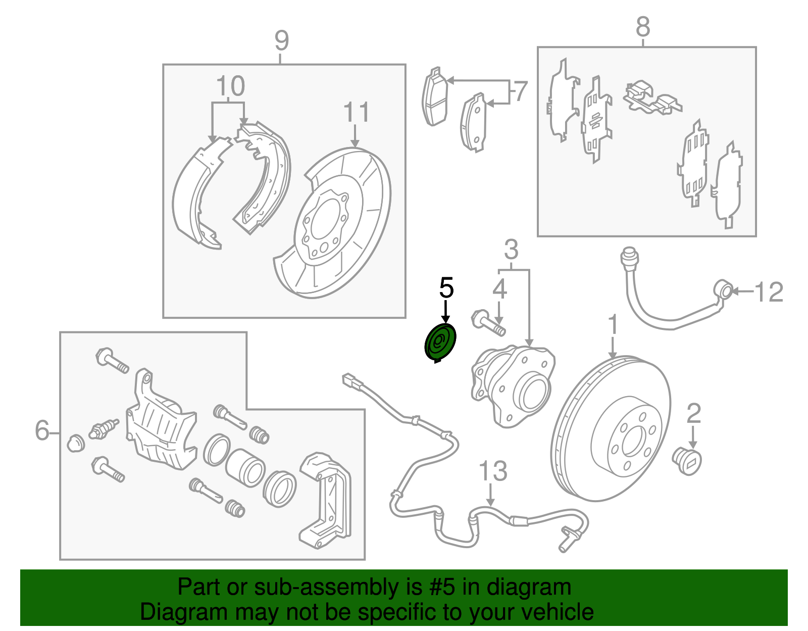 2003-2025 Nissan Grease Cap 43234-CA100 | Nissan Parts OEM