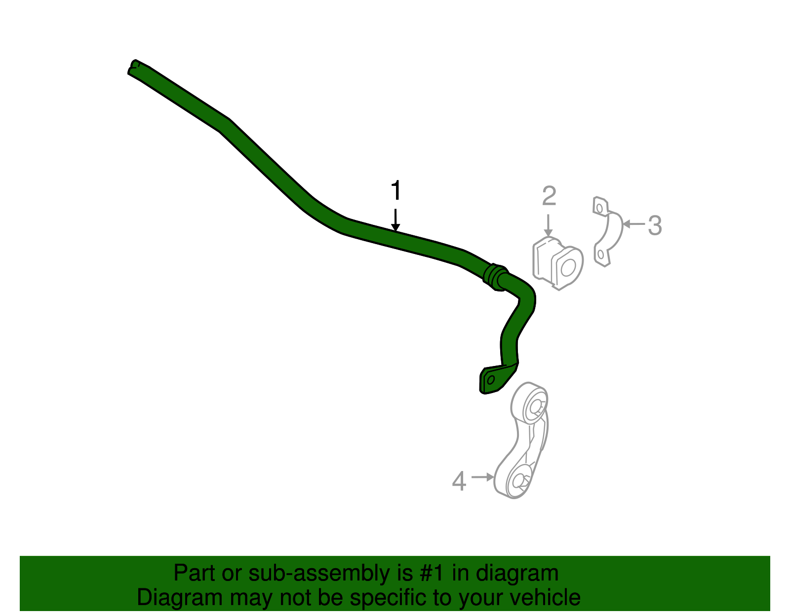 4F0-511-409-H - Stabilizer Bar 2005-2011 Audi | Audi OEM Parts Guy