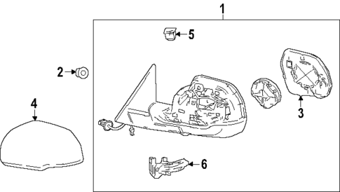 Outside Mirrors for 2024 Toyota Tacoma | Toyota San Diego Parts