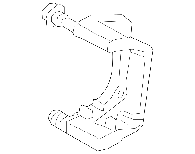 Genuine BMW 34-20-6-868-235 | Caliper Support | FREE Shipping on Most ...