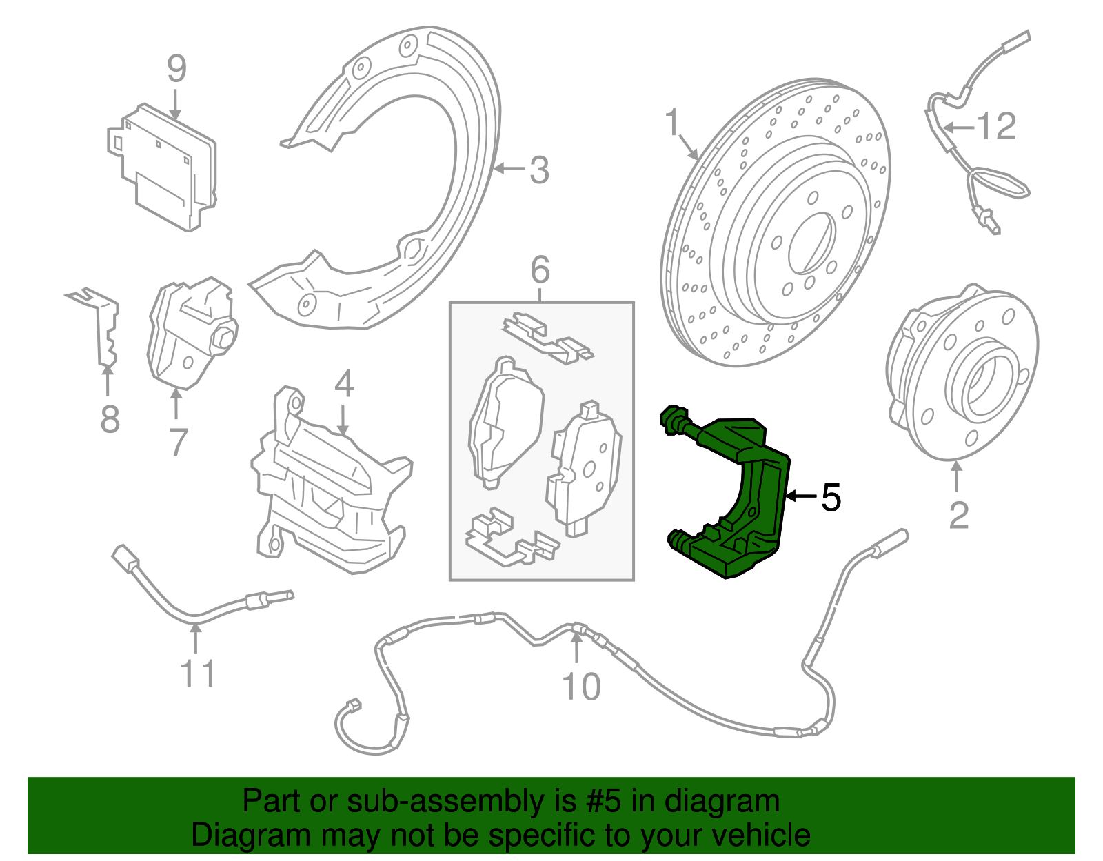 Genuine BMW 34-20-6-868-235 | Caliper Support | FREE Shipping on Most ...