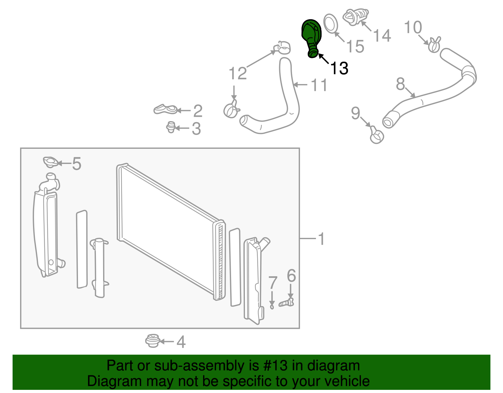 2003-2006 Pontiac Vibe Thermostat Housing 88969604 | Shop Matick Buick GMC