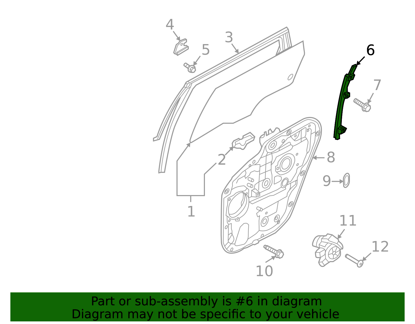83550-P2000 - Guide Channel 2021-2025 Kia Sorento | Kia.Parts Store