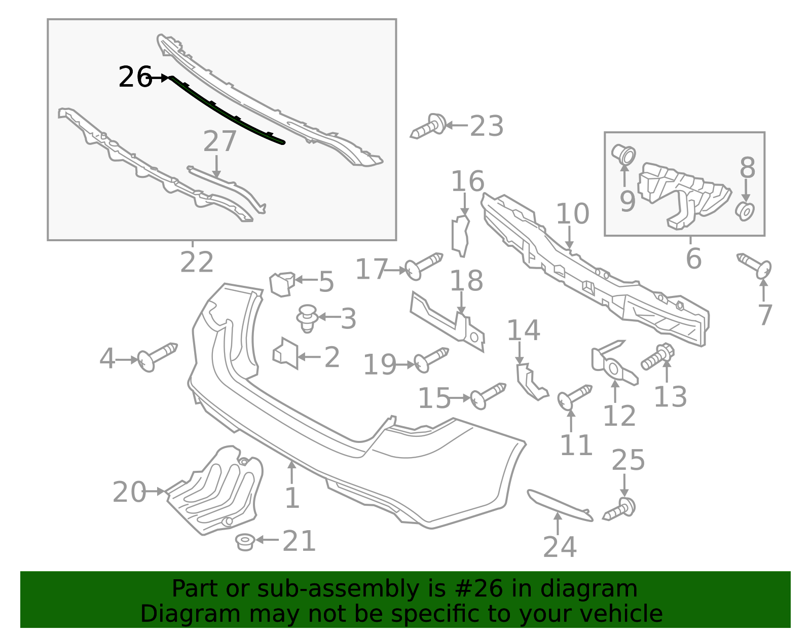 2016-2018 Kia Optima OEM NEW 2016-2018 Kia Sedan Optima Molding Rear ...