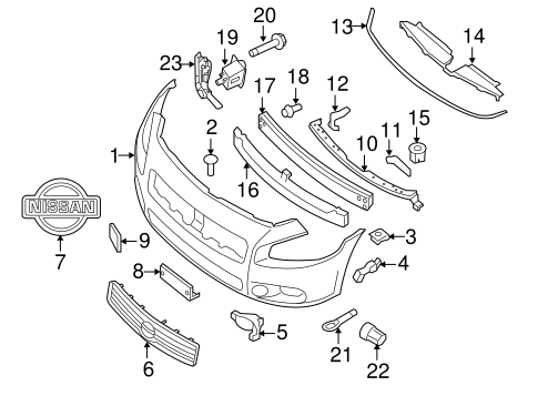 Bumper & Components - Front for 2011 Nissan Maxima | OEM Parts Online