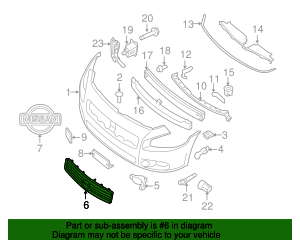 2009-2011 Nissan Maxima Grille 62070-9N00A | Bill Kay Nissan Parts
