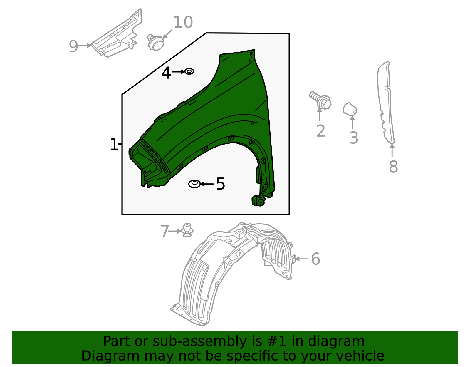 63113W410P - Fender 2022-2024 Mitsubishi | Official Mitsubishi Motors ...