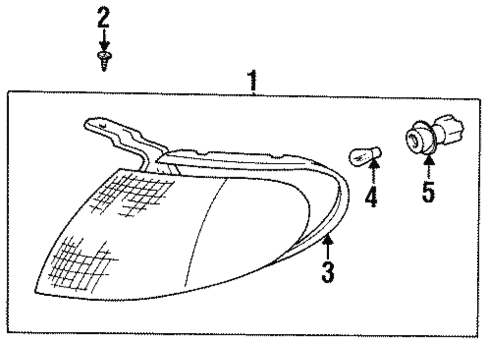 Hyundai - 92305-22250 - Side Marker Lamp - 1995-1999 Hyundai Accent ...