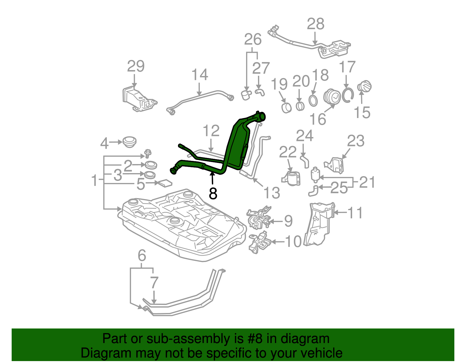2004-2008 Toyota Prius 2004-2008 Toyota Prius - Filler Pipe 77201-47090 ...