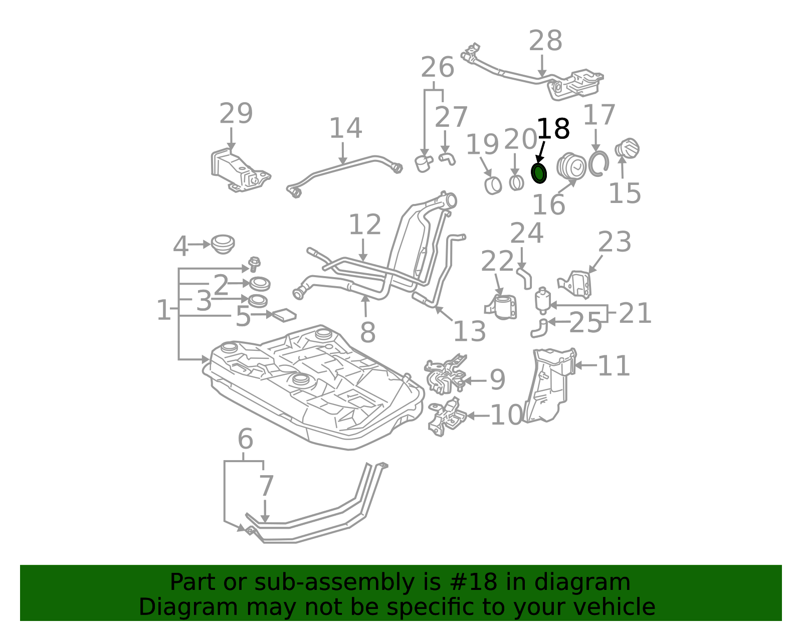 1998-2014 Toyota Fuel Tank Filler Neck Retaining Ring 77391-02030 ...