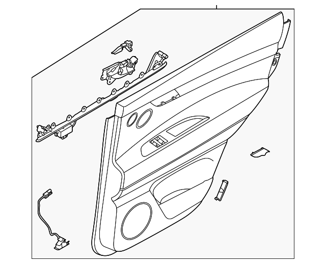 Hyundai - 83307-T6410-DV2 - Door Trim Panel - 2021-2024 Genesis GV80 | OEM Hyundai Parts Outlet