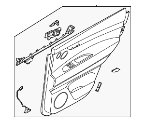 Hyundai - 83307-T6410-DV2 - Door Trim Panel - 2021-2024 Genesis GV80 ...
