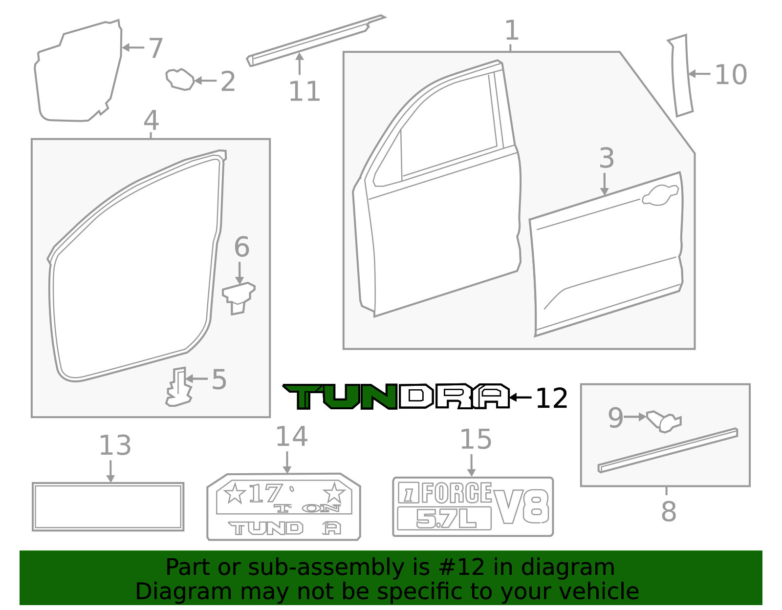 Genuine Toyota Nameplate part# 75471-0C140 for 2014-2025 Toyota Tundra ...
