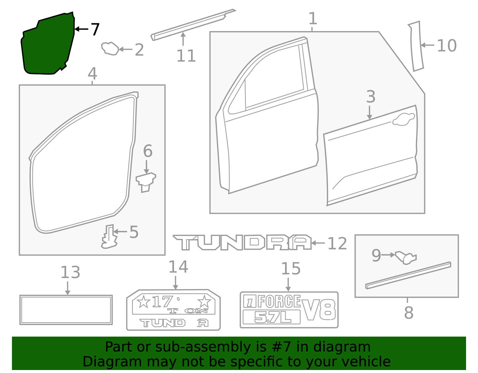 2007-2019 Toyota Water Deflector 67831-0C050 | MotorMotor