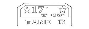 75471-0C130 - Nameplate - 2014-2021 Toyota Tundra | OEM Genuine Toyota ...
