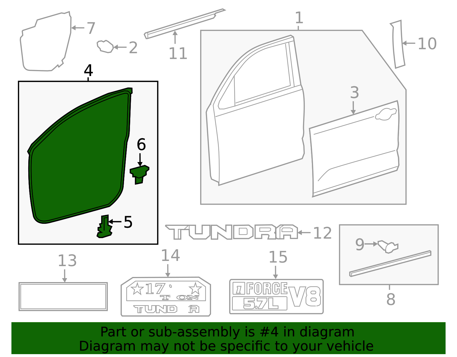 Genuine Official Toyota Door Seal (Left, Front) part# 67862-0C030 for ...