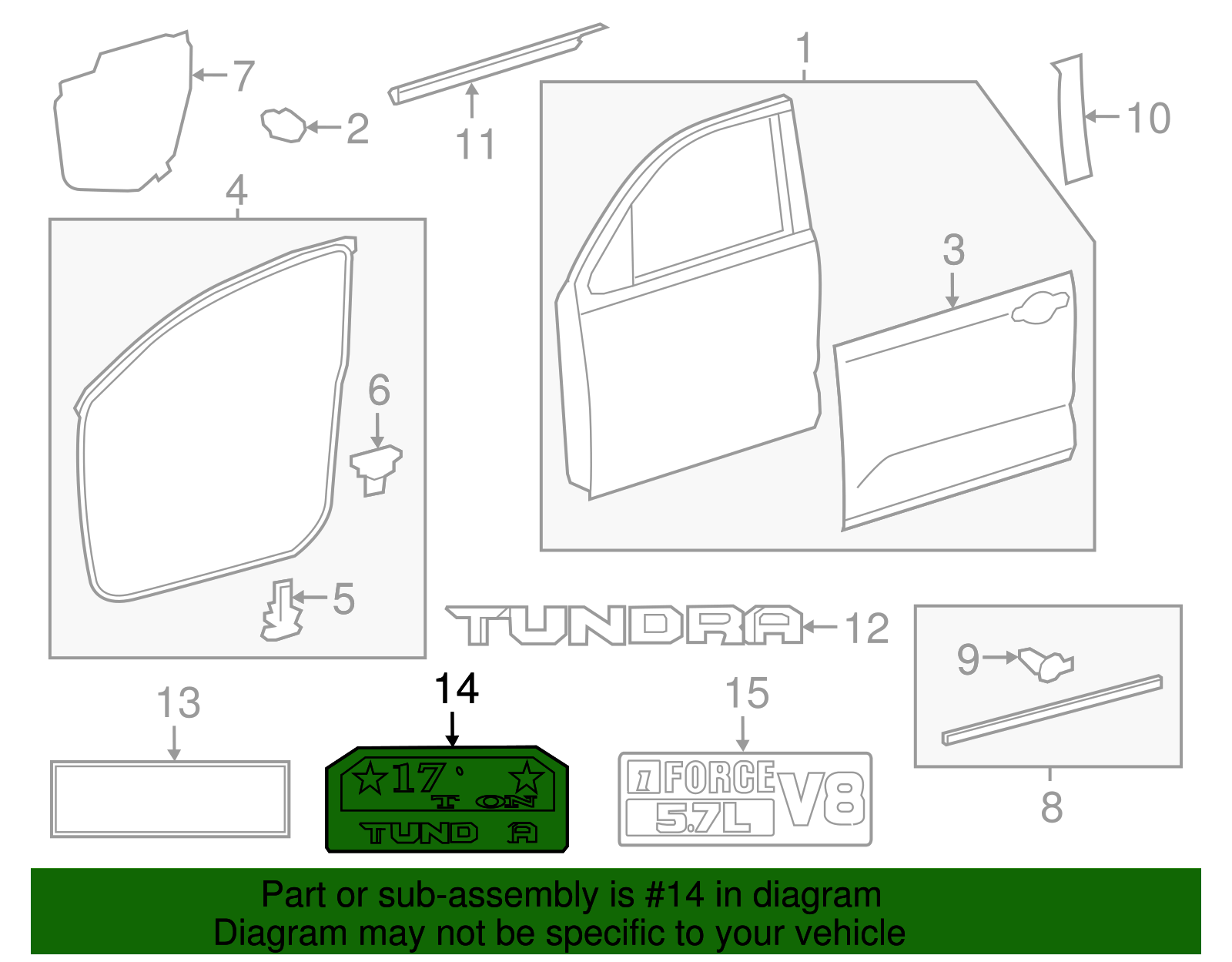 75471-0C130 - Nameplate - 2014-2020 Toyota Tundra | Nucar Toyota of ...
