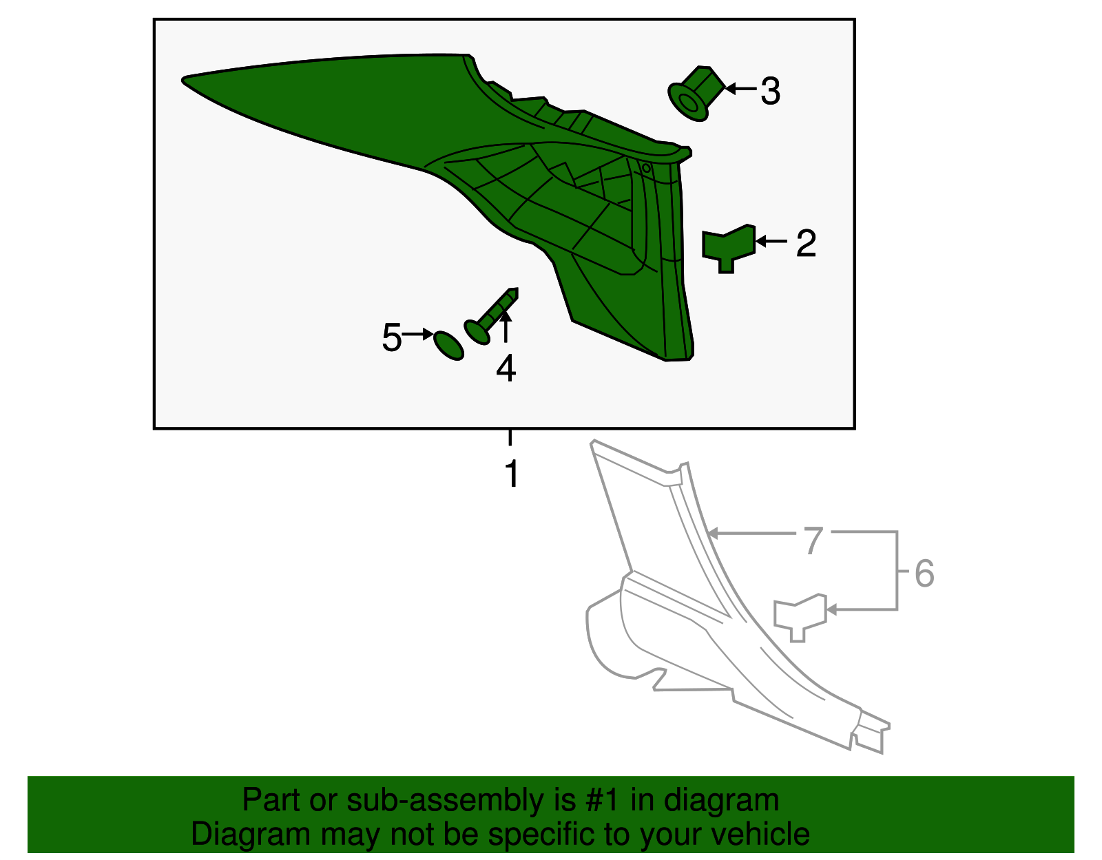 23311871 - Upper Trim Panel | Partners Chevy