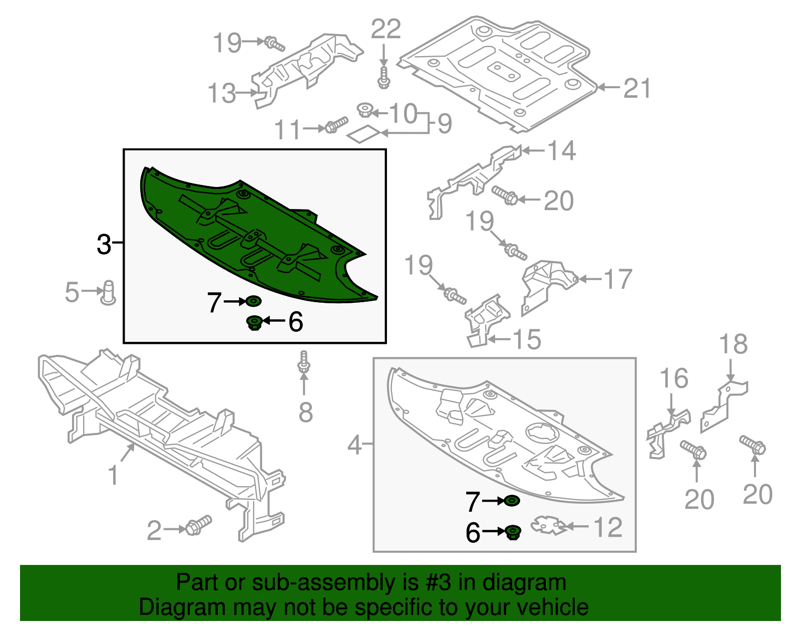 29110-J5000 - Lower Deflector 2018-2023 Kia Stinger | Kia Downtown LA Parts