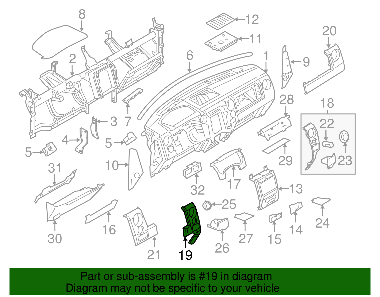 9l3z1504338db - Ford Side Panel 2009-2014 Ford F-150 | Performance Auto ...