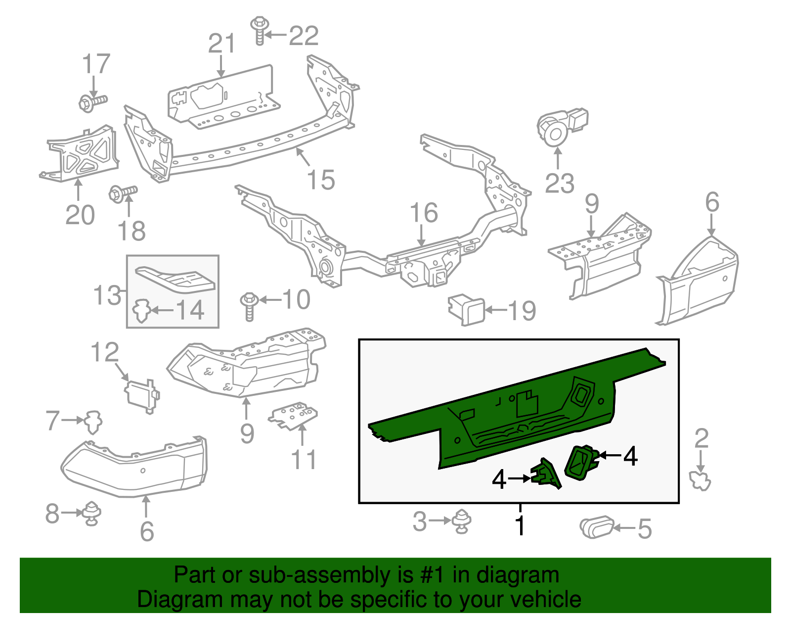 2014-2021 Toyota Tundra Pad Sub Assembly Rear Bum 52057-0C081 | OEM ...