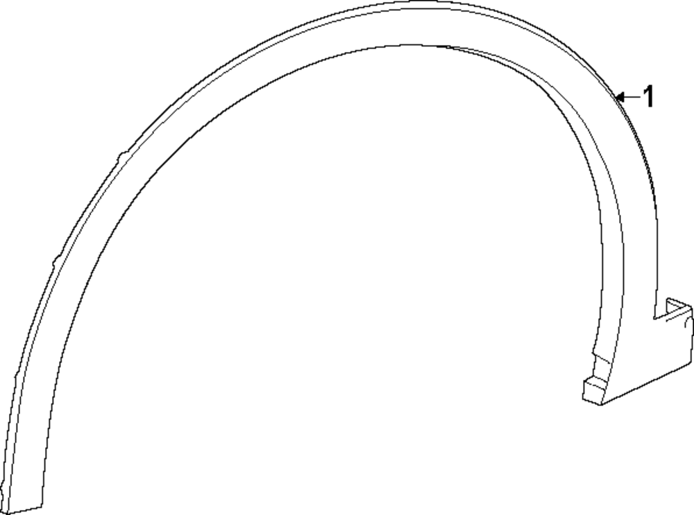 2025 Toyota Crown Signia Wheel Arch Molding 75602-30160 | Toyota Parts ...
