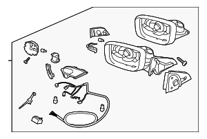 31371125 - Mirror Assembly - 2010-2013 Volvo XC60 | Volvo OEM Parts Direct