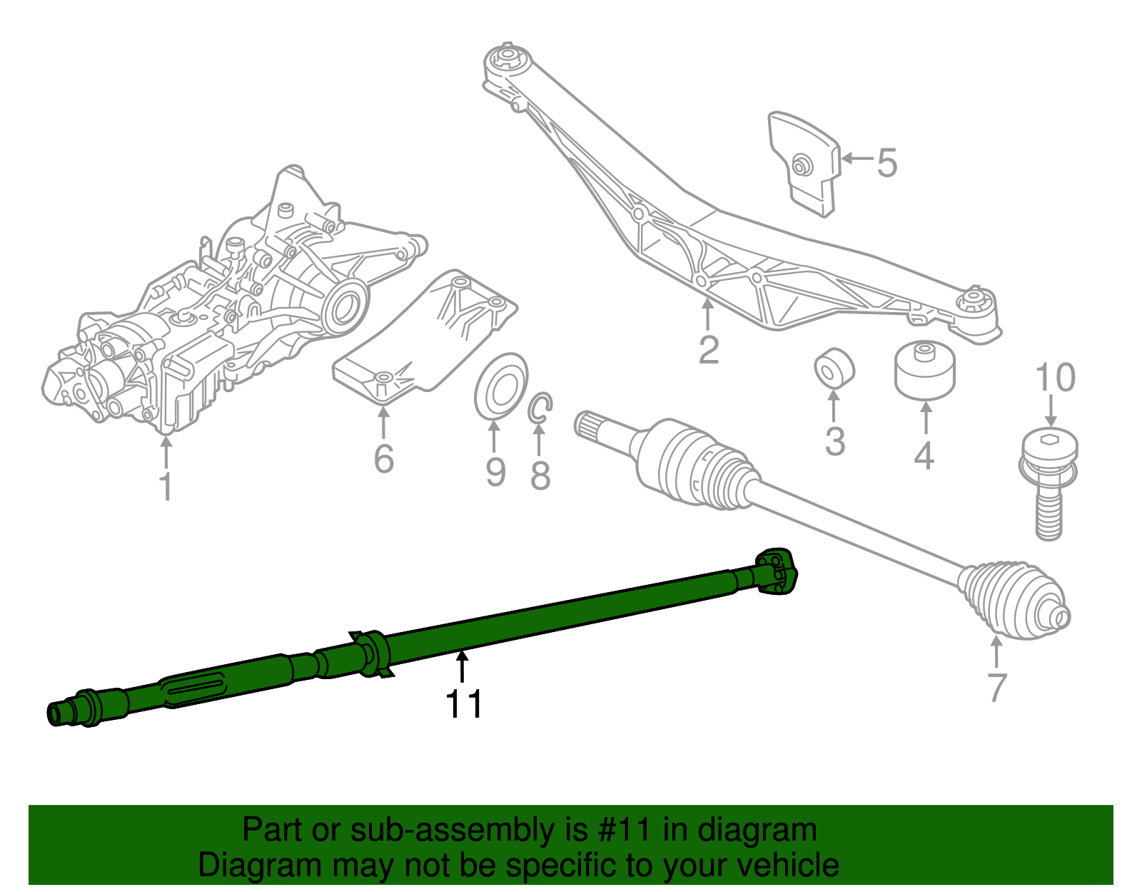 26118837559 - 2016-2025 BMW Drive Shaft Assembly (26-11-8-837-559 ...